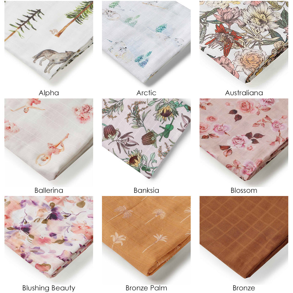 Organic Muslin Wrap + Milestone Card Set | Snuggle Hunny