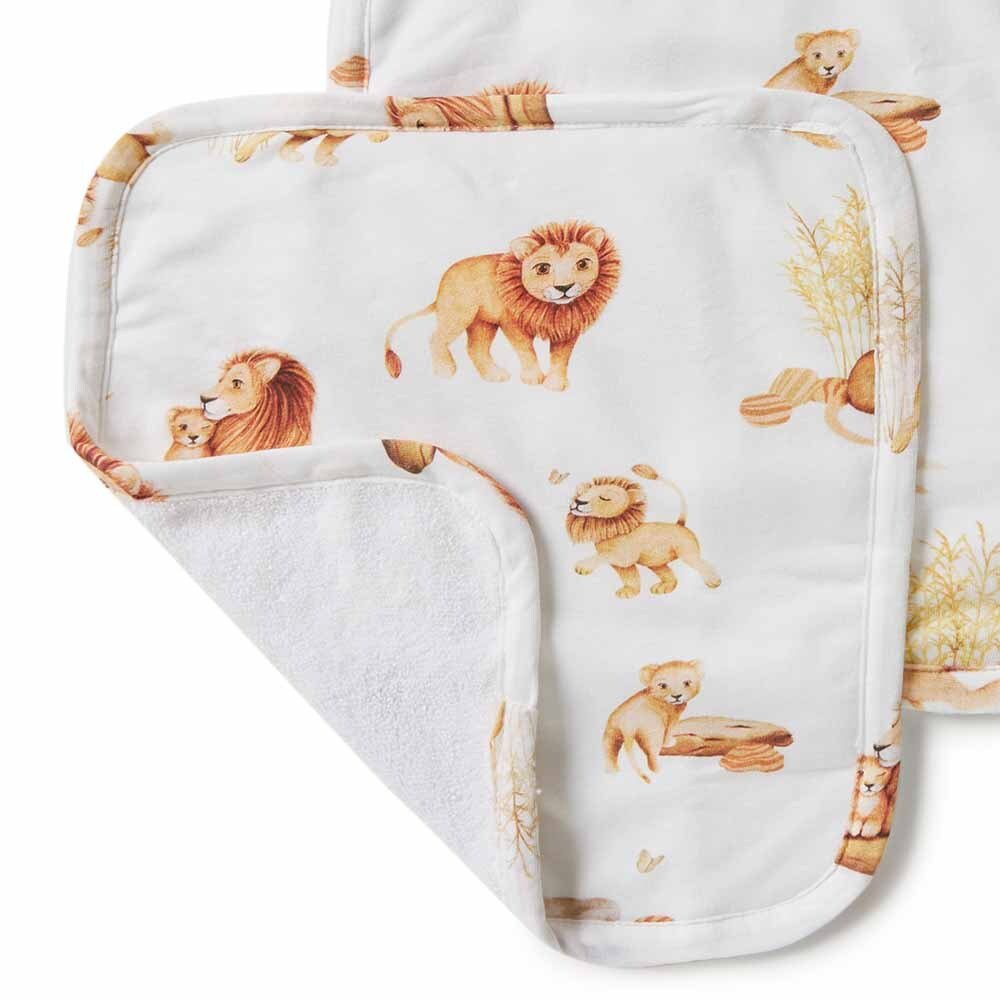 Lion Organic Wash Cloths - 3 Pack | Snuggle Hunny