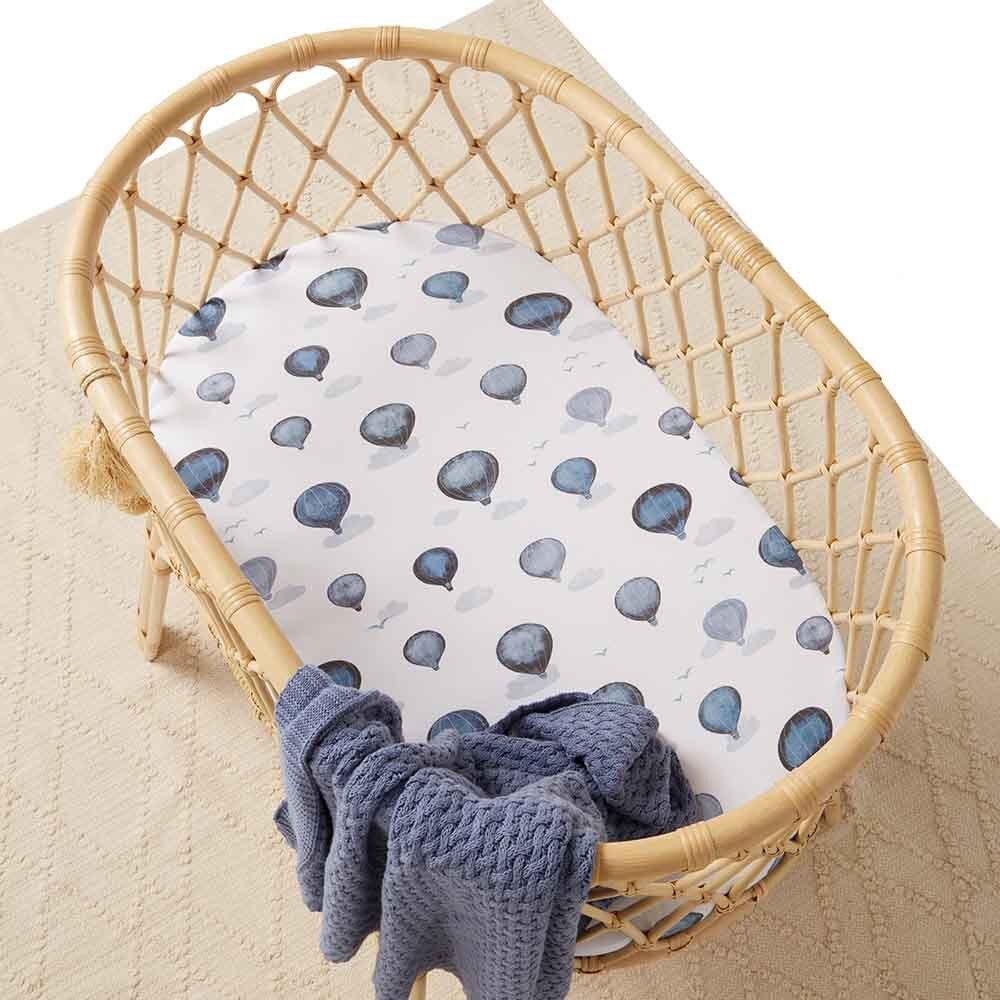 Cloud Chaser Organic Bassinet Sheet & Change Pad Cover | Snuggle Hunny