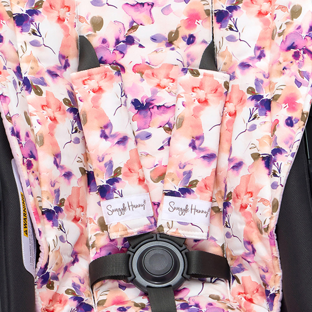 Blushing Beauty Universal Pram Strap Cover | Snuggle Hunny