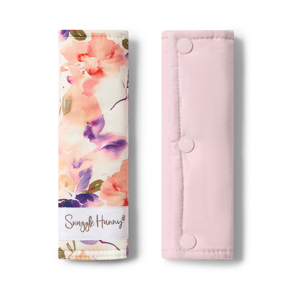 Blushing Beauty Universal Pram Strap Cover | Snuggle Hunny