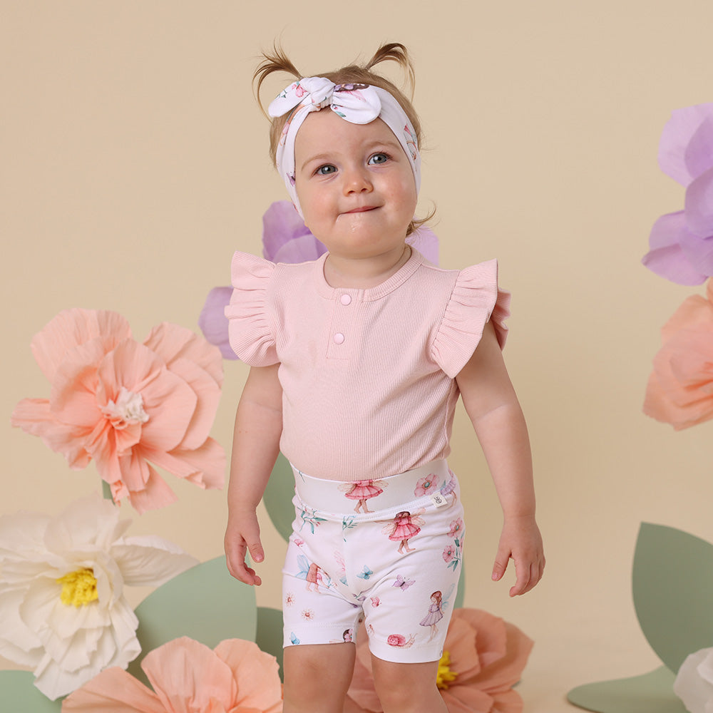 Snuggle Hunny Fairy Garden Organic Bike Shorts | Snuggle Hunny