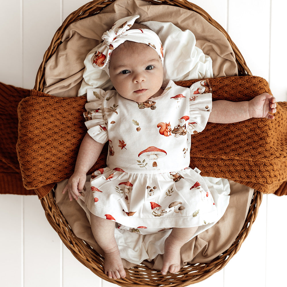 Gnomes Organic Baby & Toddler Dress | Snuggle Hunny