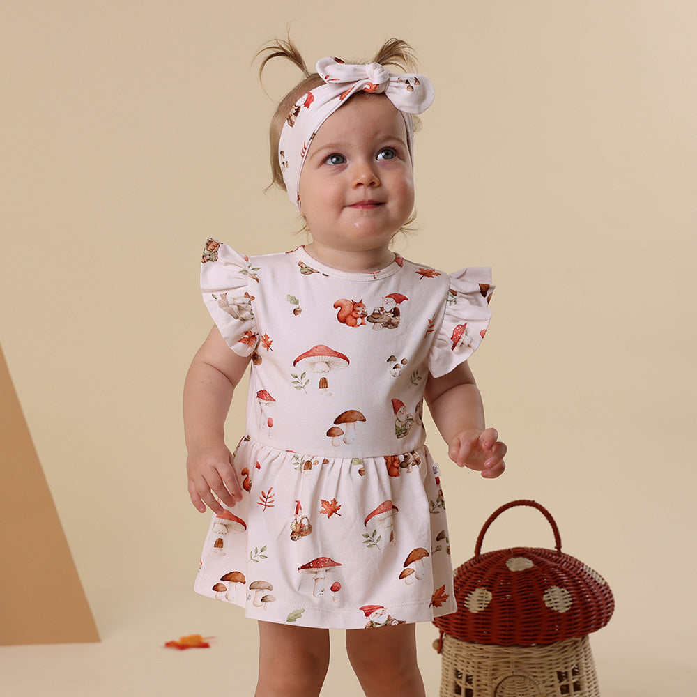 Gnomes Organic Baby & Toddler Dress | Snuggle Hunny