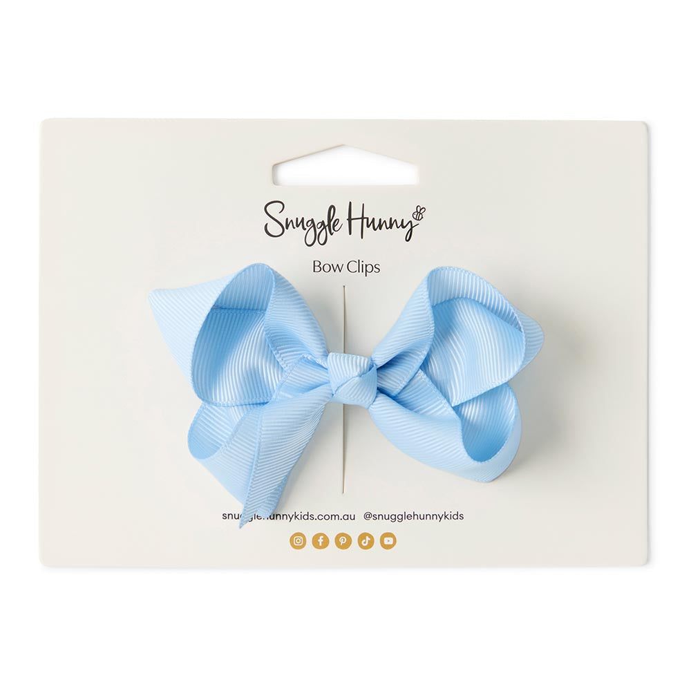 Baby Blue Baby & Toddler Bow Hair Clip | Snuggle Hunny