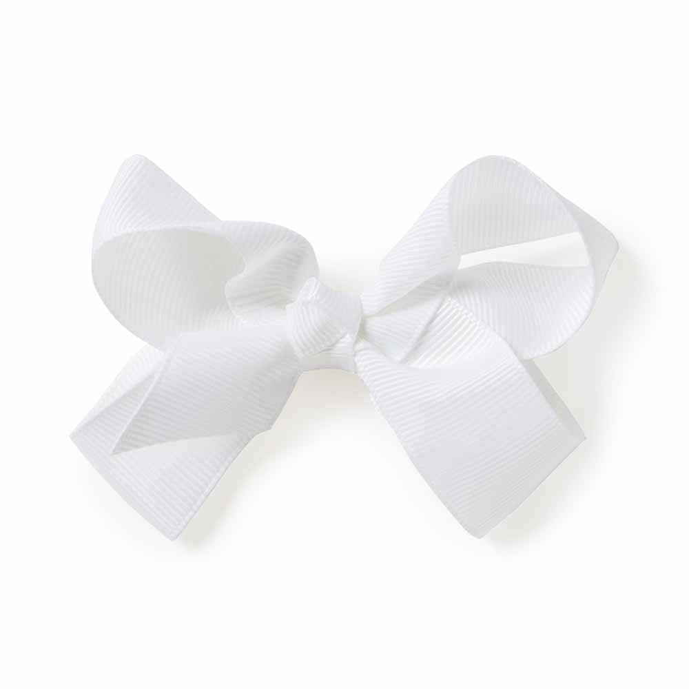 White Bow Hair Clip | Snuggle Hunny