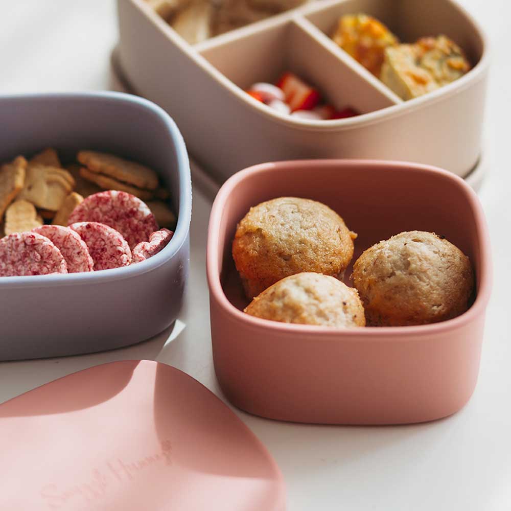 Silicone Snack Box Chestnut | Snuggle Hunny