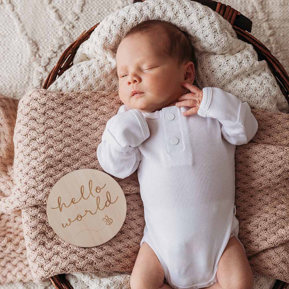 Busy Bee Wooden Milestone Cards | Snuggle Hunny