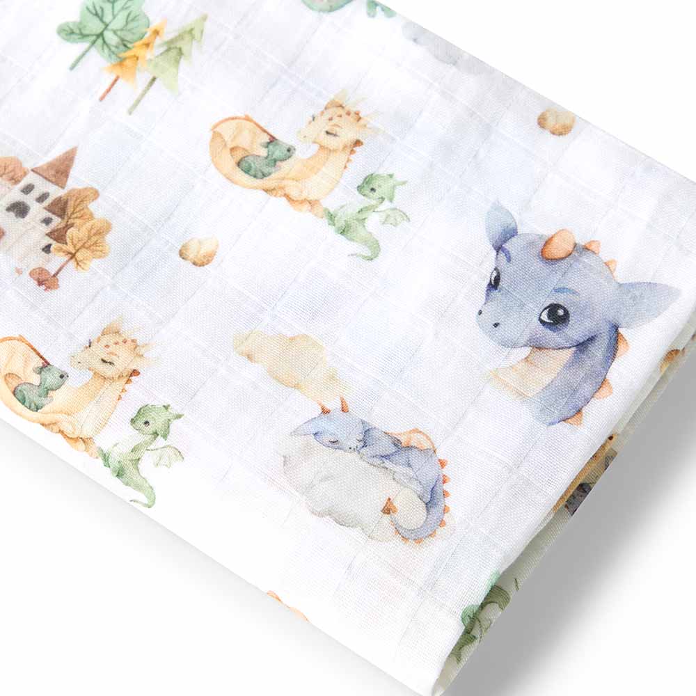 Dragon Organic Muslin Baby Wrap | Snuggle Hunny
