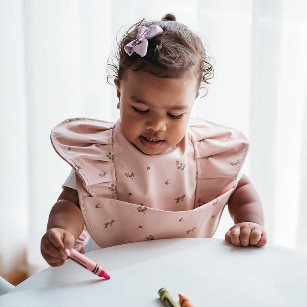 Posey Frill Waterproof Snuggle Baby Bib | Snuggle Hunny