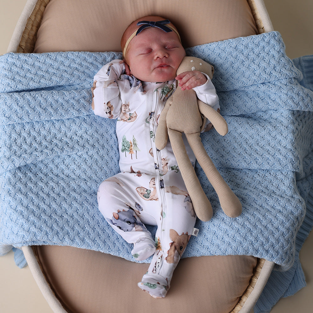 Dragon Organic Baby Snuggle Sleepsuit Footie | Snuggle Hunny