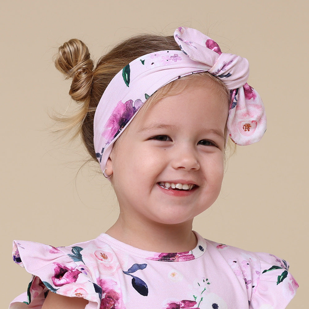 Floral Kiss Organic Baby & Toddler Topknot | Snuggle Hunny