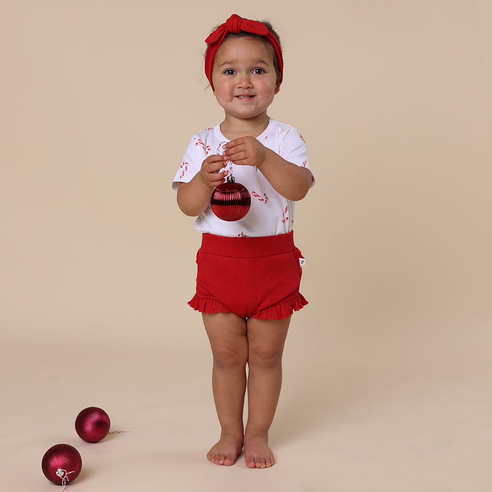 High Waist Bloomers - Red | Snuggle Hunny