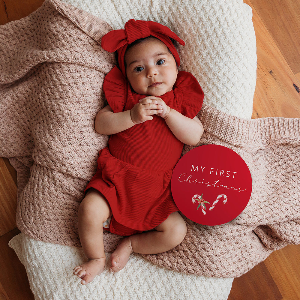 Red Organic Baby & Toddler Dress | Snuggle Hunny